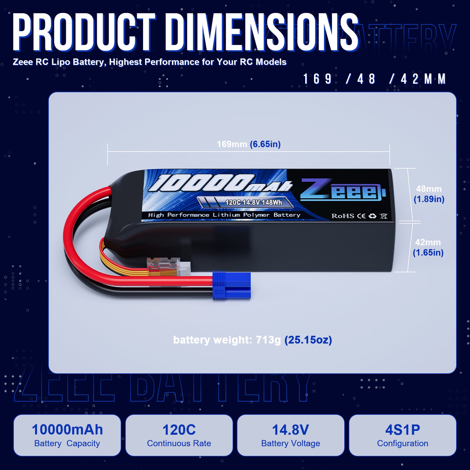 Zeee 4S LiPo Battery